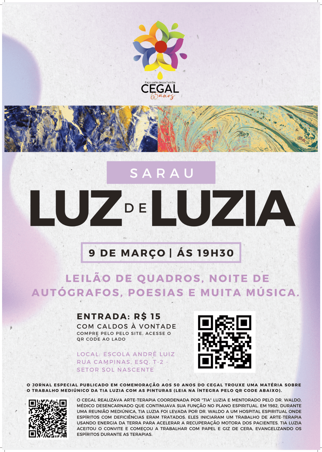 Sarau Luz de Luzia – CEGAL